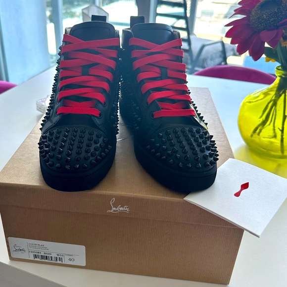 Christian Louboutin | Shoes | Christian Louboutin Louis Spikes Balck ...
